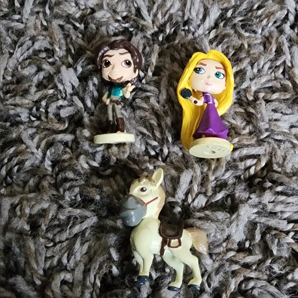 Disney | Toys | Disney Tangled Rapunzel Mini Toy Figure Lot | Poshmark
